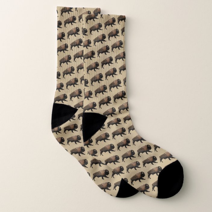 Galloping Bison Socks | Zazzle.com