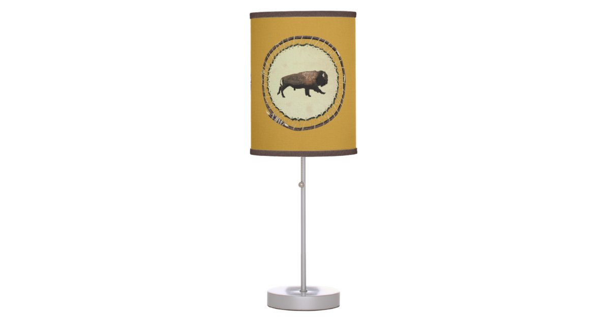 Galloping Bison Table Lamp | Zazzle