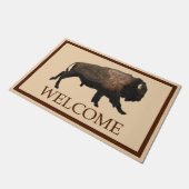 Galloping Bison - Welcome Doormat | Zazzle