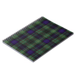 Galloway clan Plaid Scottish kilt tartan Notebook | Zazzle