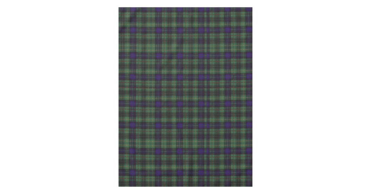 Galloway clan Plaid Scottish kilt tartan Tablecloth | Zazzle