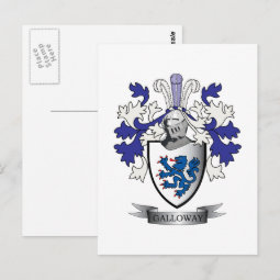 Galloway Family Crest Coat of Arms Postcard | Zazzle