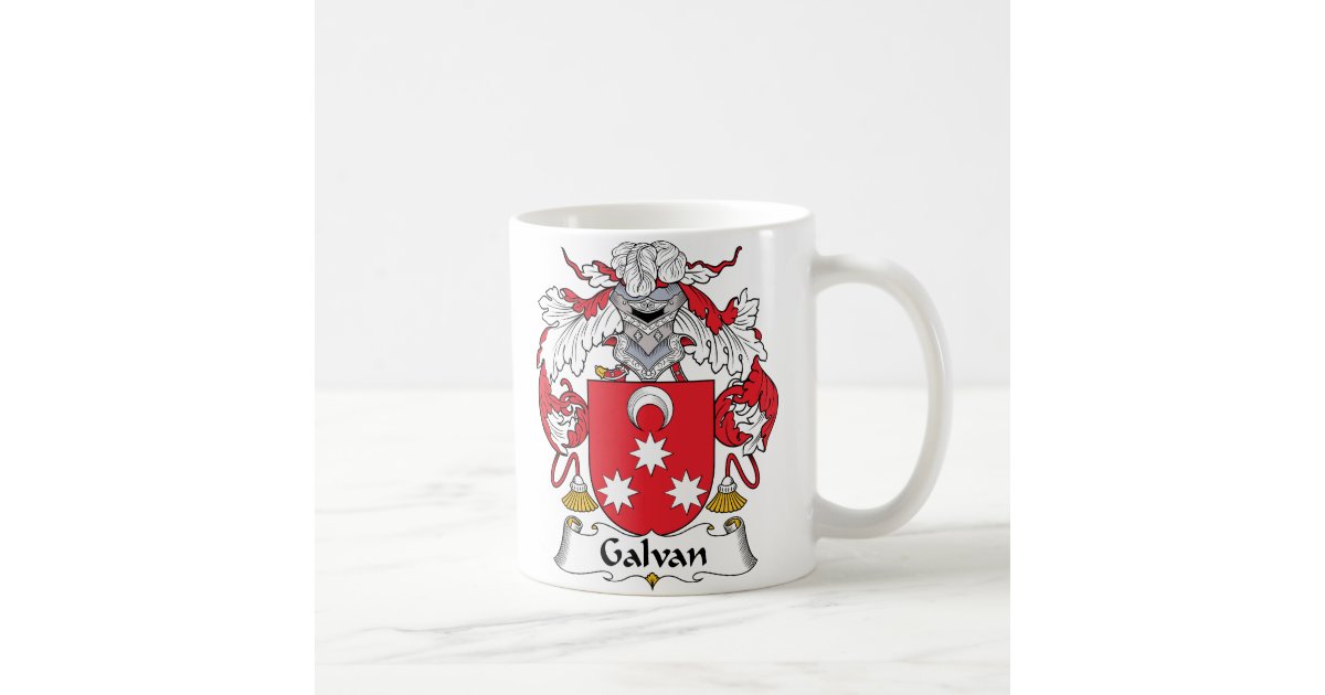 Galvan Family Crest Coffee Mug | Zazzle