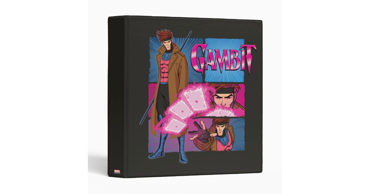 Gambit Character Panel Graphic 3 Ring Binder | Zazzle
