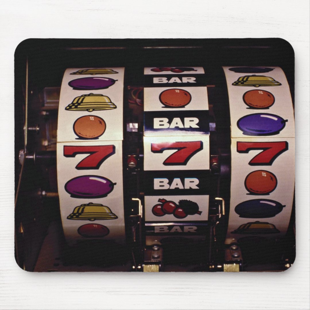 Gambling, slot machines mouse pad | Zazzle