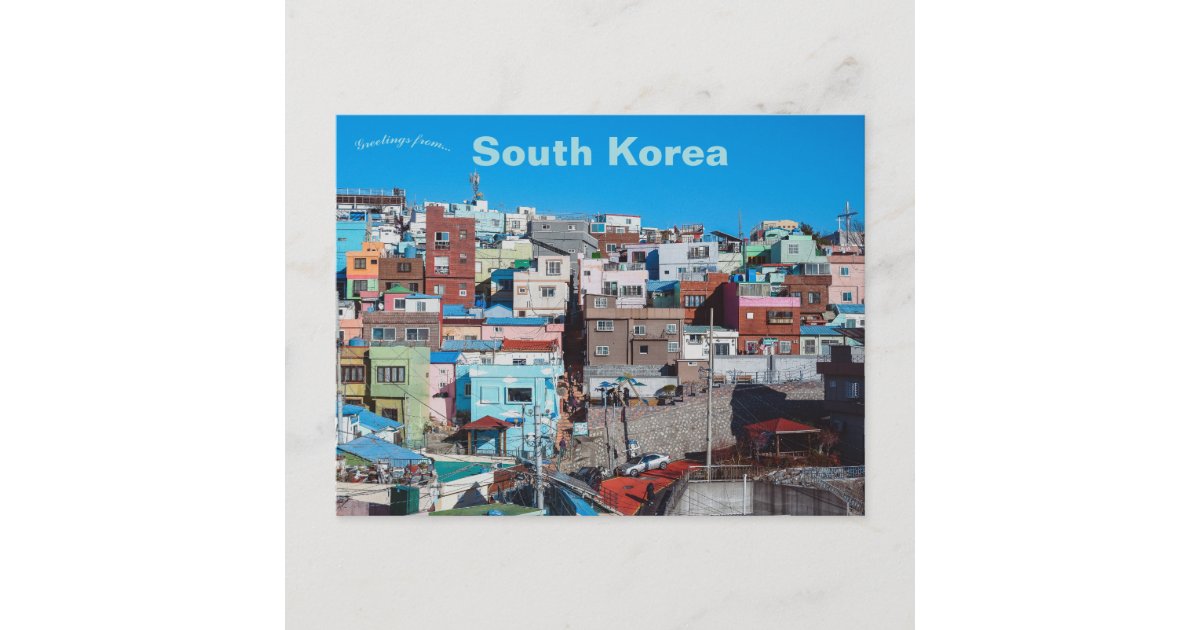 Gamcheon Culture Village Busan South Korea Postcard | Zazzle