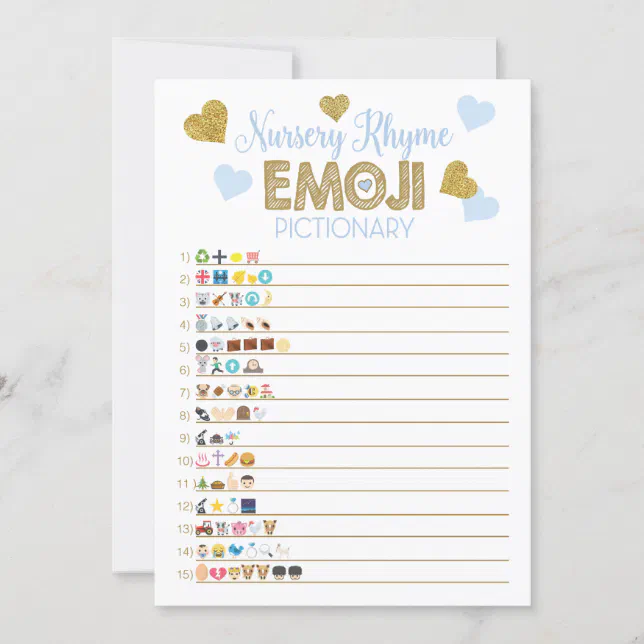 Game Baby Shower Nursery Rhyme & Price is Right Invitation | Zazzle