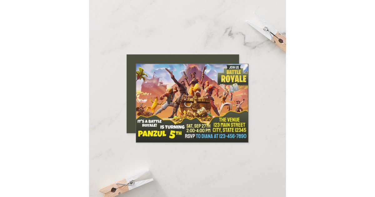 Game Battle Invitation | Zazzle