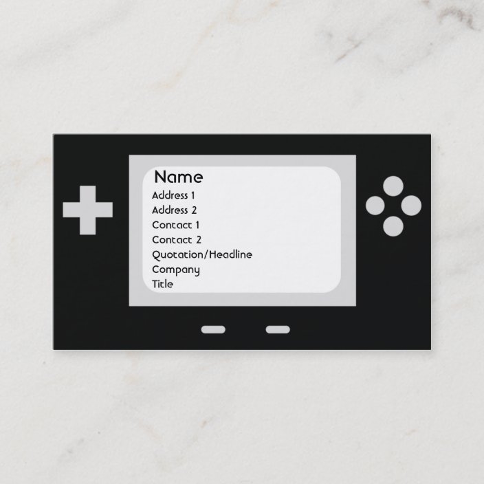 Game - Business Business Card | Zazzle