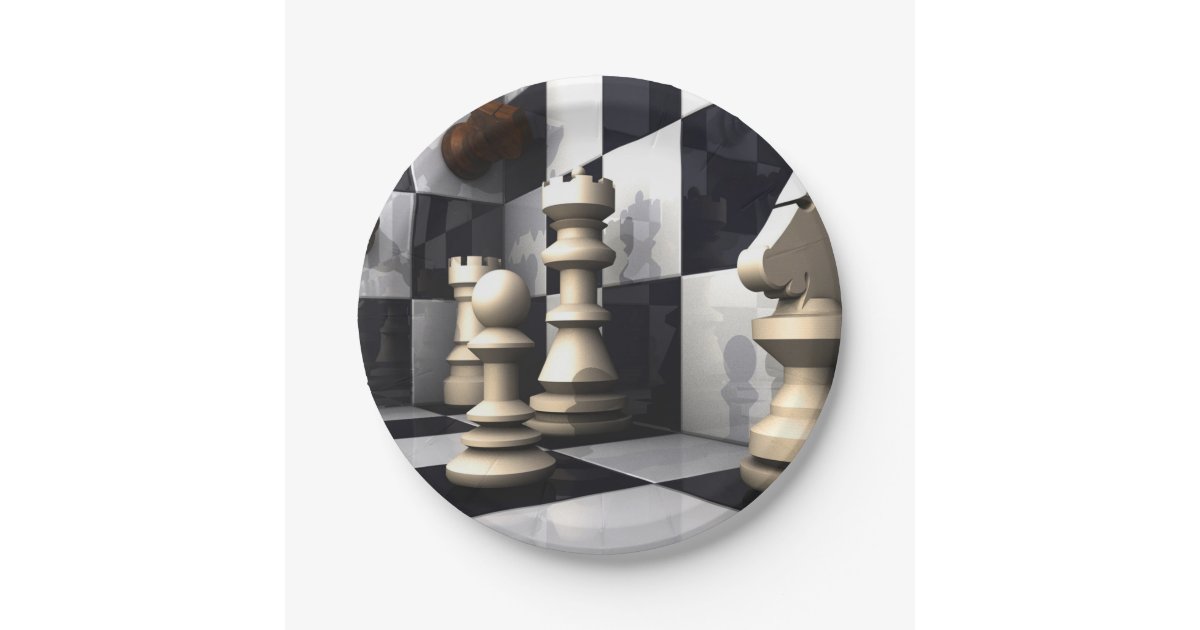 Game Chess Style Paper Plates | Zazzle