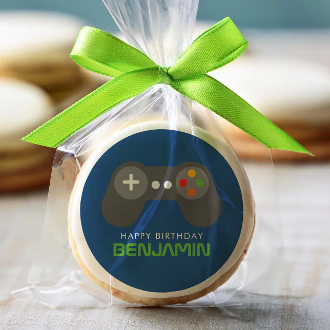 Game Controller Kids Birthday Party Sugar Cookie | Zazzle