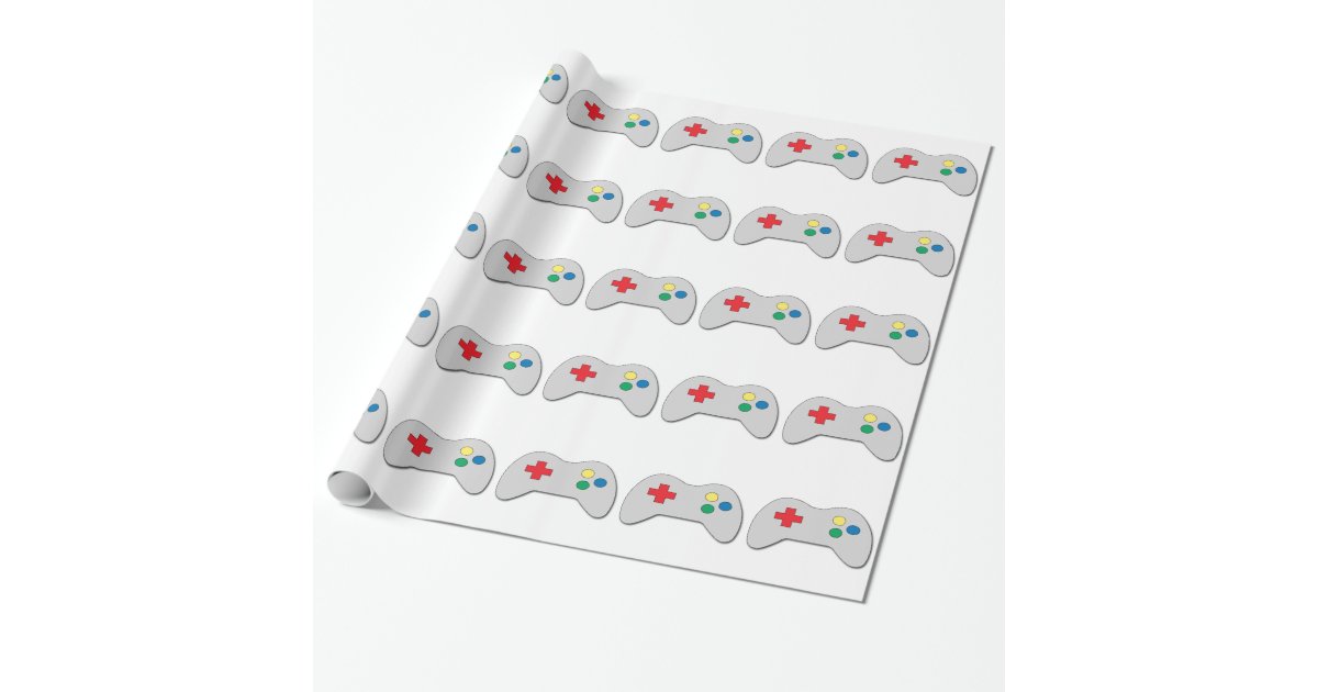Game Controller Wrapping Paper | Zazzle