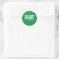 Game Day Classic Round Sticker | Zazzle
