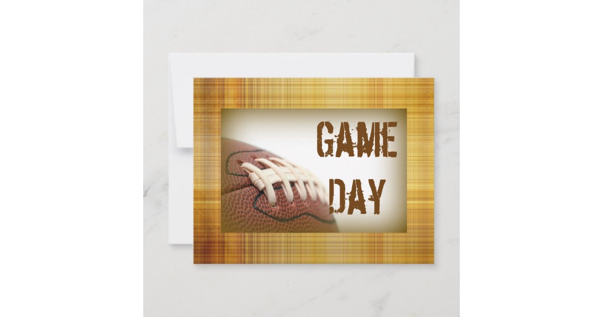 Game Day Football Invites | Zazzle