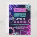 Game Level 10 Birthday Party Invitation | Zazzle