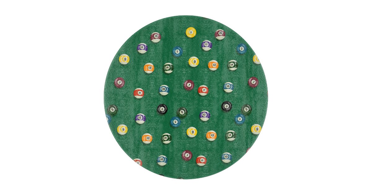 Game Night Billiards Pool Table Pool Shark Cutting Board | Zazzle