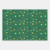Game Night Birthday Billiards Pool Table Wrapping Paper Sheets | Zazzle