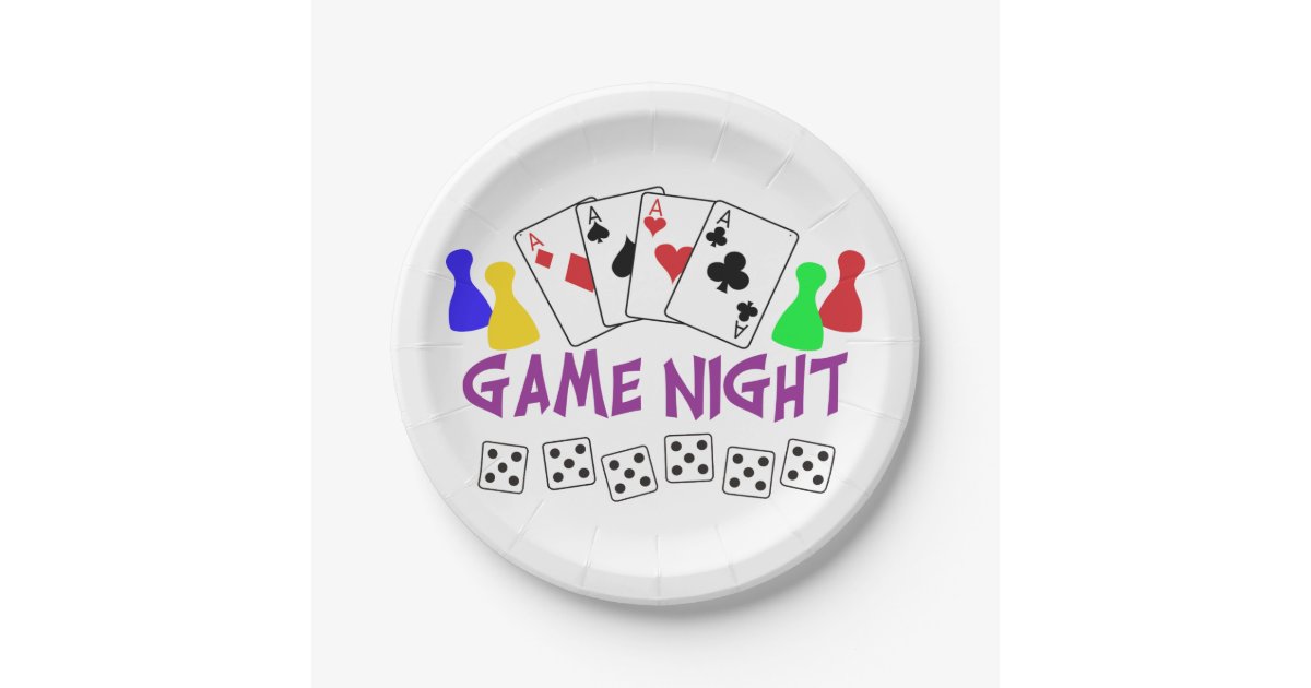 Game Night Paper Plates | Zazzle