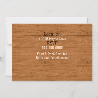 Game Night Tile Letters Invitation | Zazzle