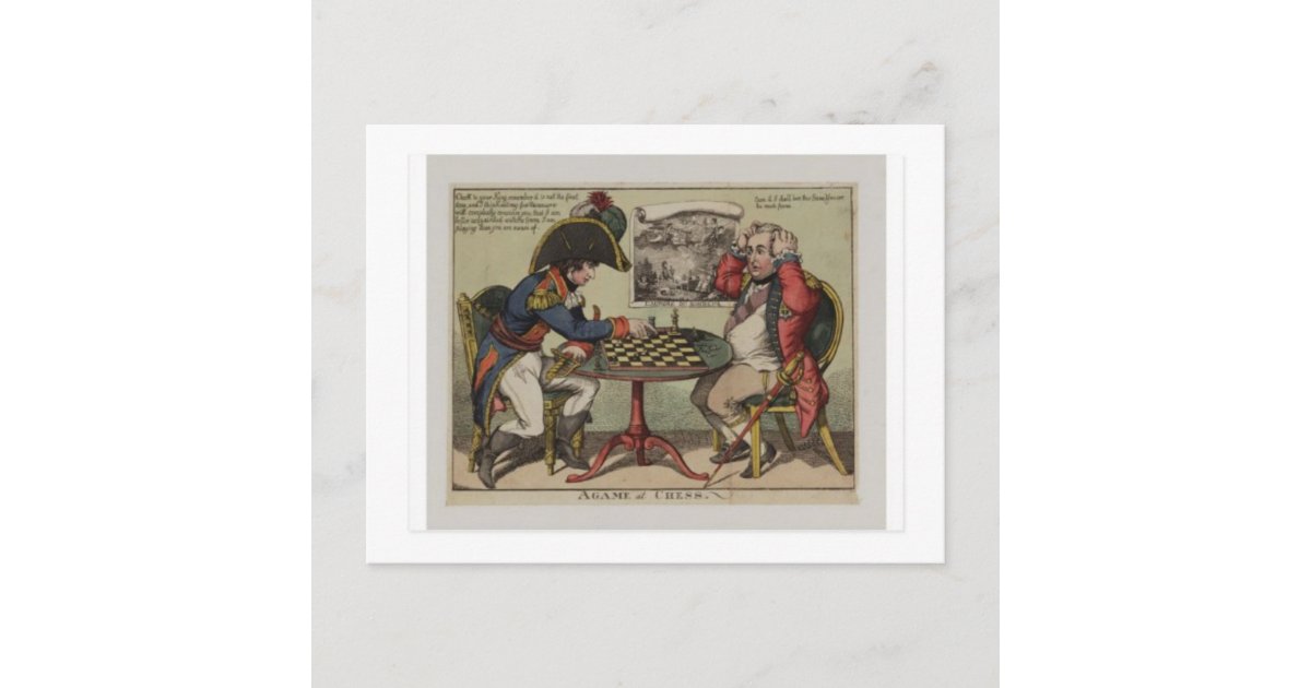 Game of Chess Postcard | Zazzle