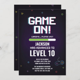 Game On Level Up Invitation | Zazzle