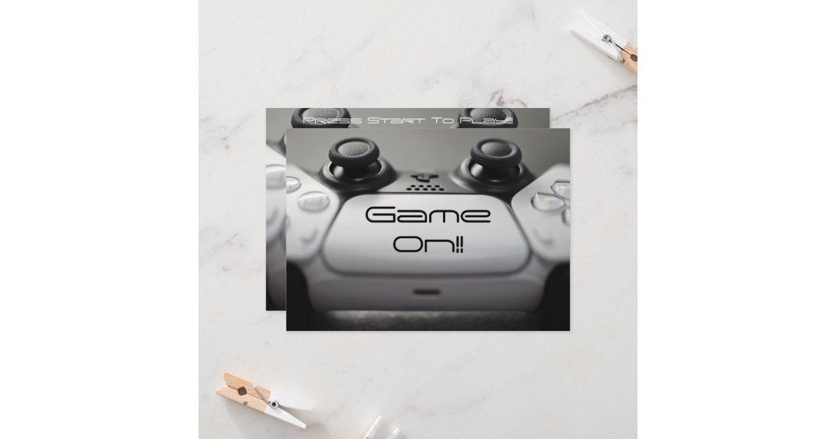 "Game ON!!" PlayStation Party Invitation | Zazzle