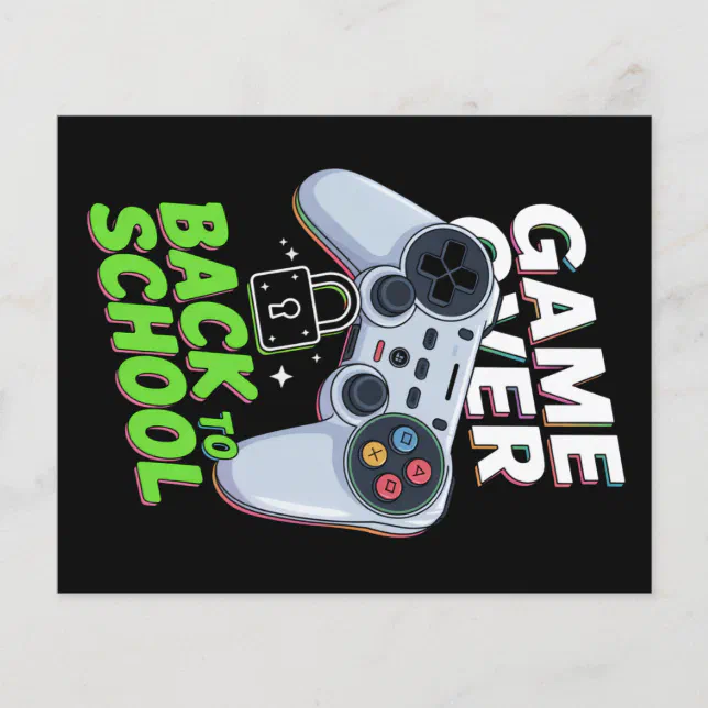 Game Over Back To School Funny First Day School Flyer | Zazzle