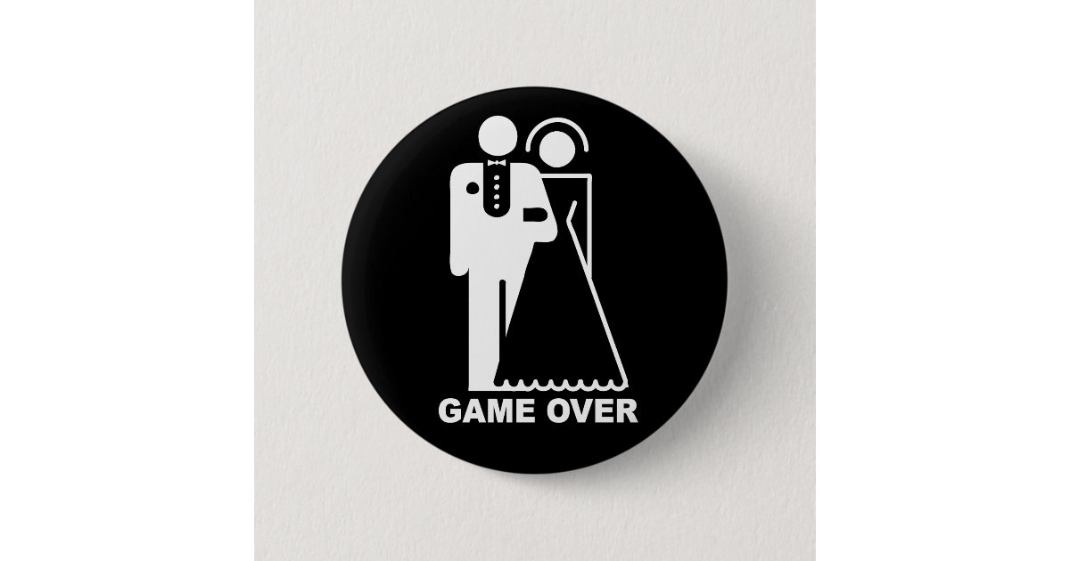 Game Over button | Zazzle