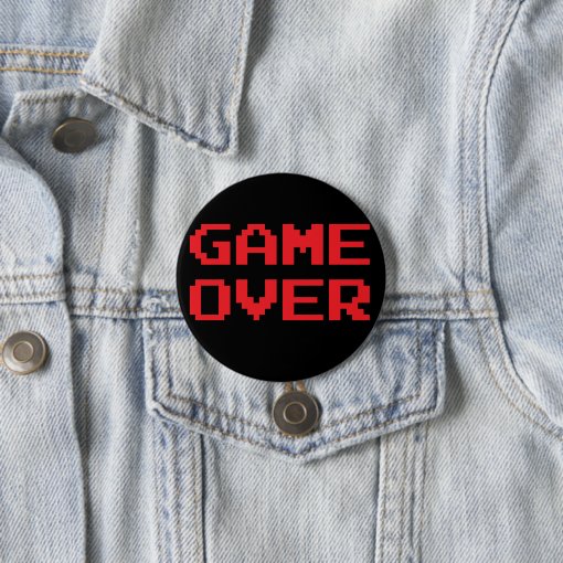 Game Over Button | Zazzle