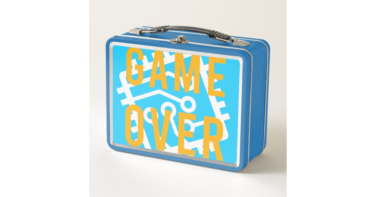 Game Over Digital Circuit Metal Lunch Box | Zazzle