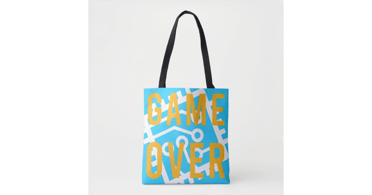 Game Over Digital Circuit Tote Bag | Zazzle