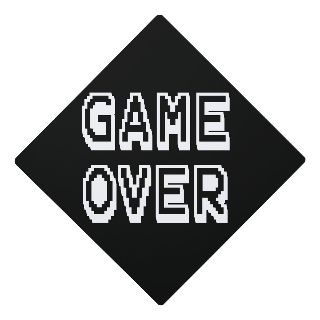 Game Over Graduation Cap Topper | Zazzle