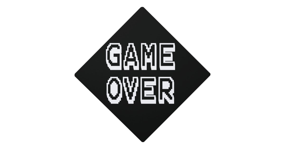 Game Over Graduation Cap Topper | Zazzle