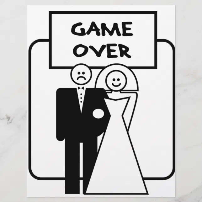 "Game Over" marriage | Zazzle