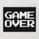 Game Over Postcard | Zazzle