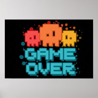 Game Over Poster | Zazzle