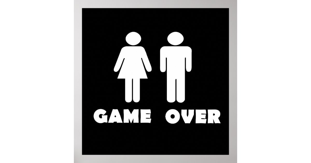 Game over poster | Zazzle