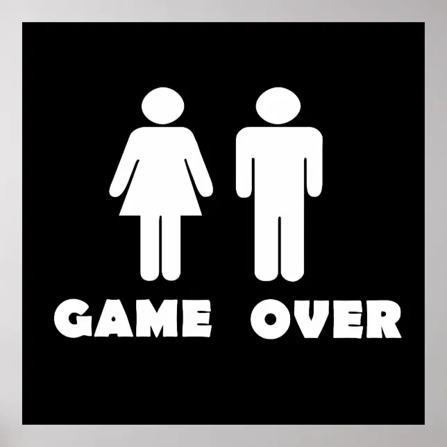 Game over poster | Zazzle