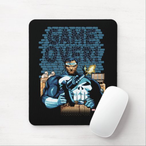 "Game Over" Punisher Video Game Sprite Screen Mouse Pad | Zazzle