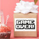 Game over rectangular sticker | Zazzle