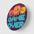 Game Over Round Clock | Zazzle