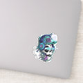 Game Over Skull Custom Cut Sticker | Zazzle