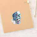 Game Over Skull Custom Cut Sticker | Zazzle