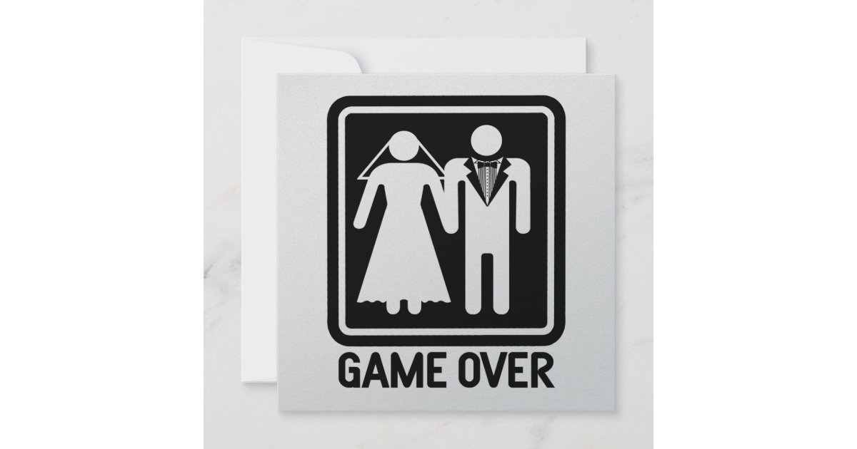 Game Over Wedding | Zazzle