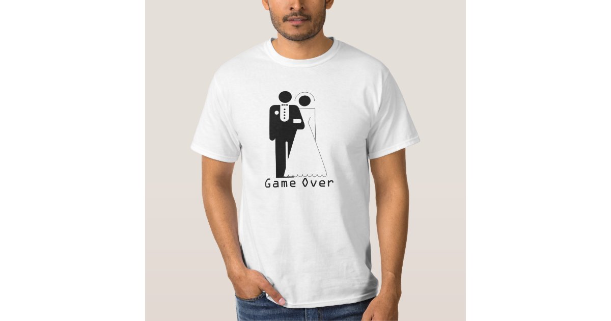 Game Over Wedding Shirt | Zazzle