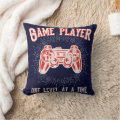 Game Room Video Game Player Throw Pillow | Zazzle