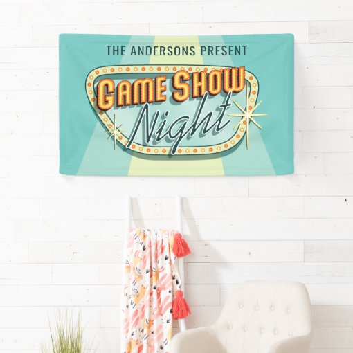 Game Show Night Party Banner | Zazzle