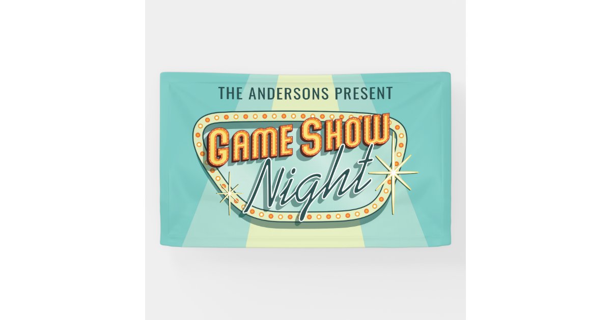 Game Show Night Party Banner | Zazzle