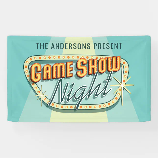 Game Show Night Party Banner | Zazzle