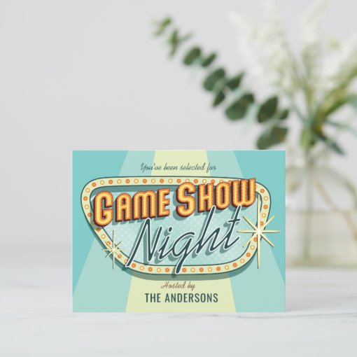 Game Show Night Party Invitation | Zazzle